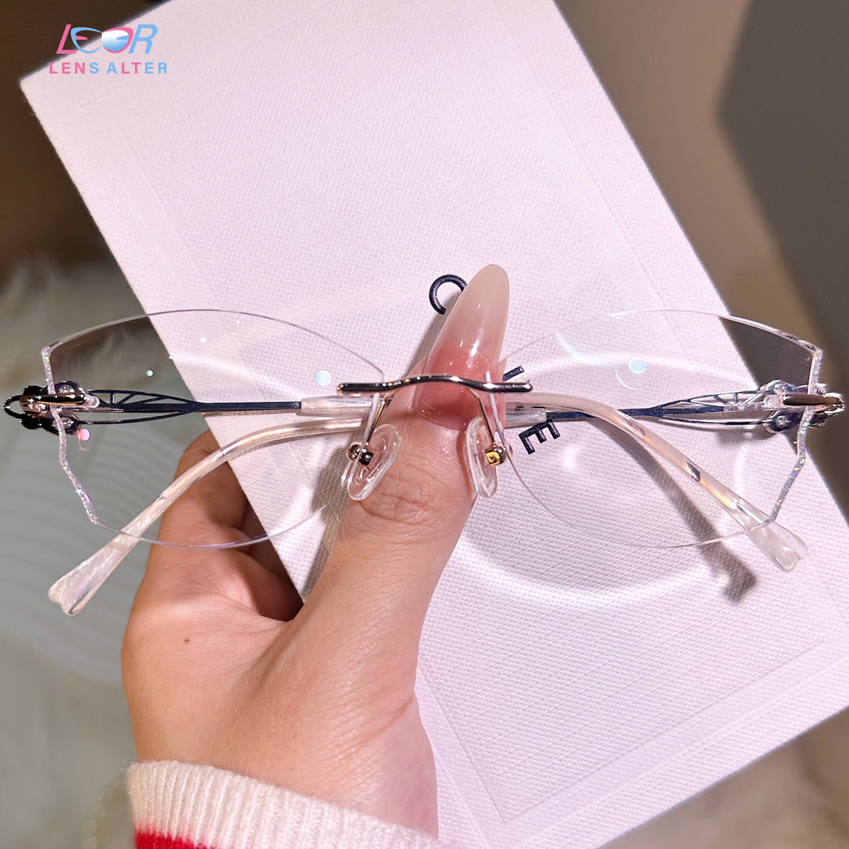 Sofia Rimless Eyeglasses For Women | LensAlter.com – Lensalter
