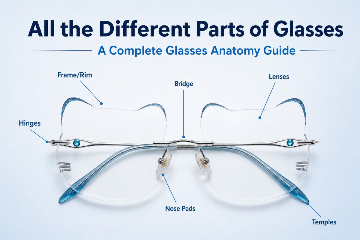 All the Different Parts of Glasses: A Complete Glasses Anatomy Guide