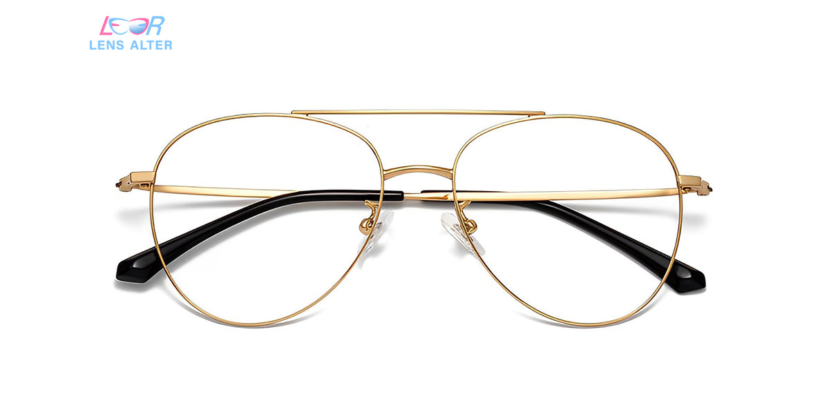 Victor Golden Aviator Eyeglasses For Women | LensAlter.com – Lensalter