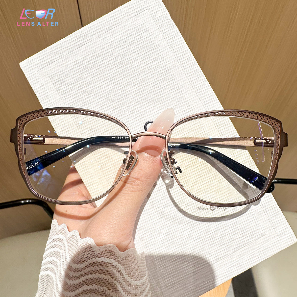 Isadora Brown Cat Eyes Eyeglasses For Women | LensAlter.com – Lensalter