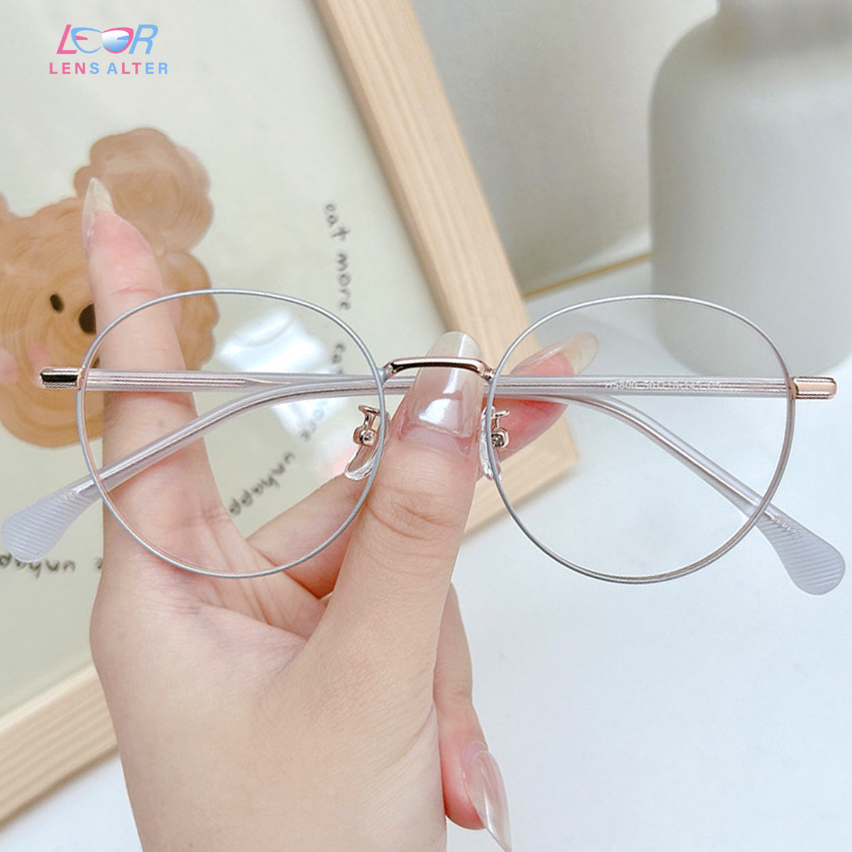 Tracy Metal Round Eyeglasses For Women | LensAlter.com – Lensalter
