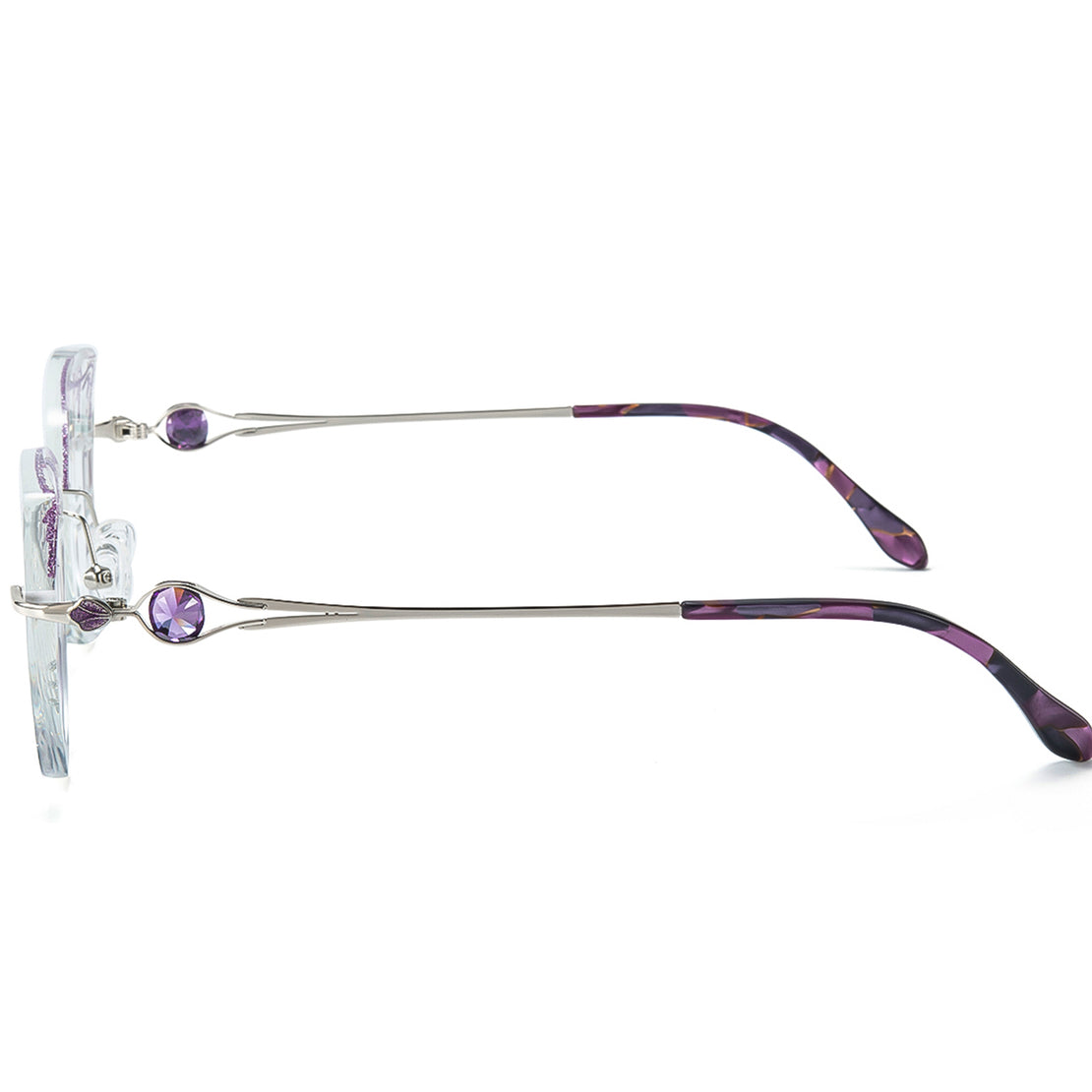 Meow Pink Rimless Eyeglasses For Women | LensAlter.com – Lensalter