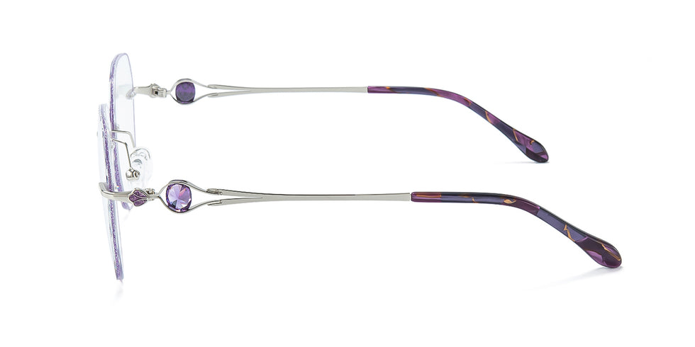 Aria Geometric Rimless Eyeglasses For Women | LensAlter.com – Lensalter