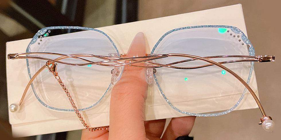 Aurora Golden Rimless Eyeglasses – Lensalter