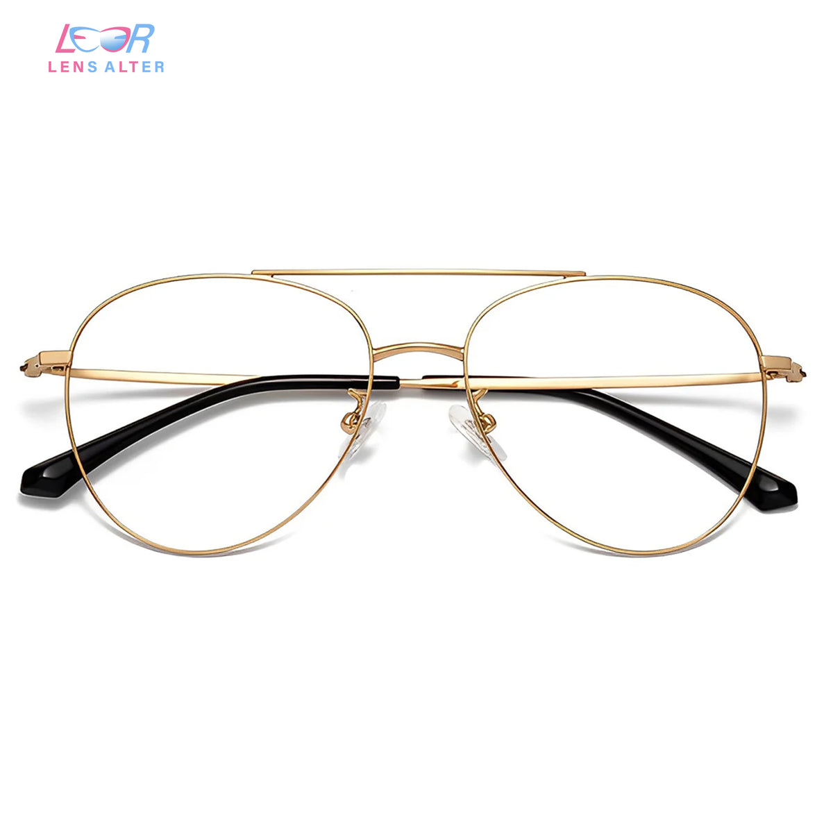 Victor Golden Aviator Eyeglasses For Women | LensAlter.com – Lensalter