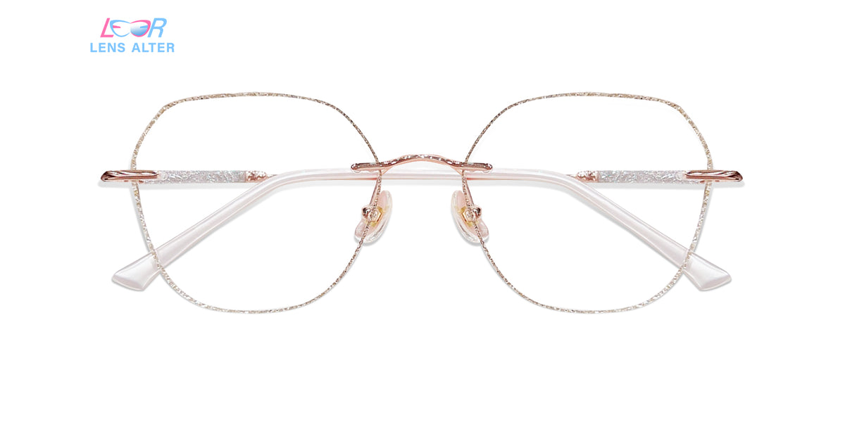 Lydia Silver Rimless Eyeglasses – LA