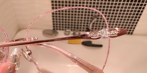 Amber Rimless Eyeglasses For Women | LensAlter.com – Lensalter