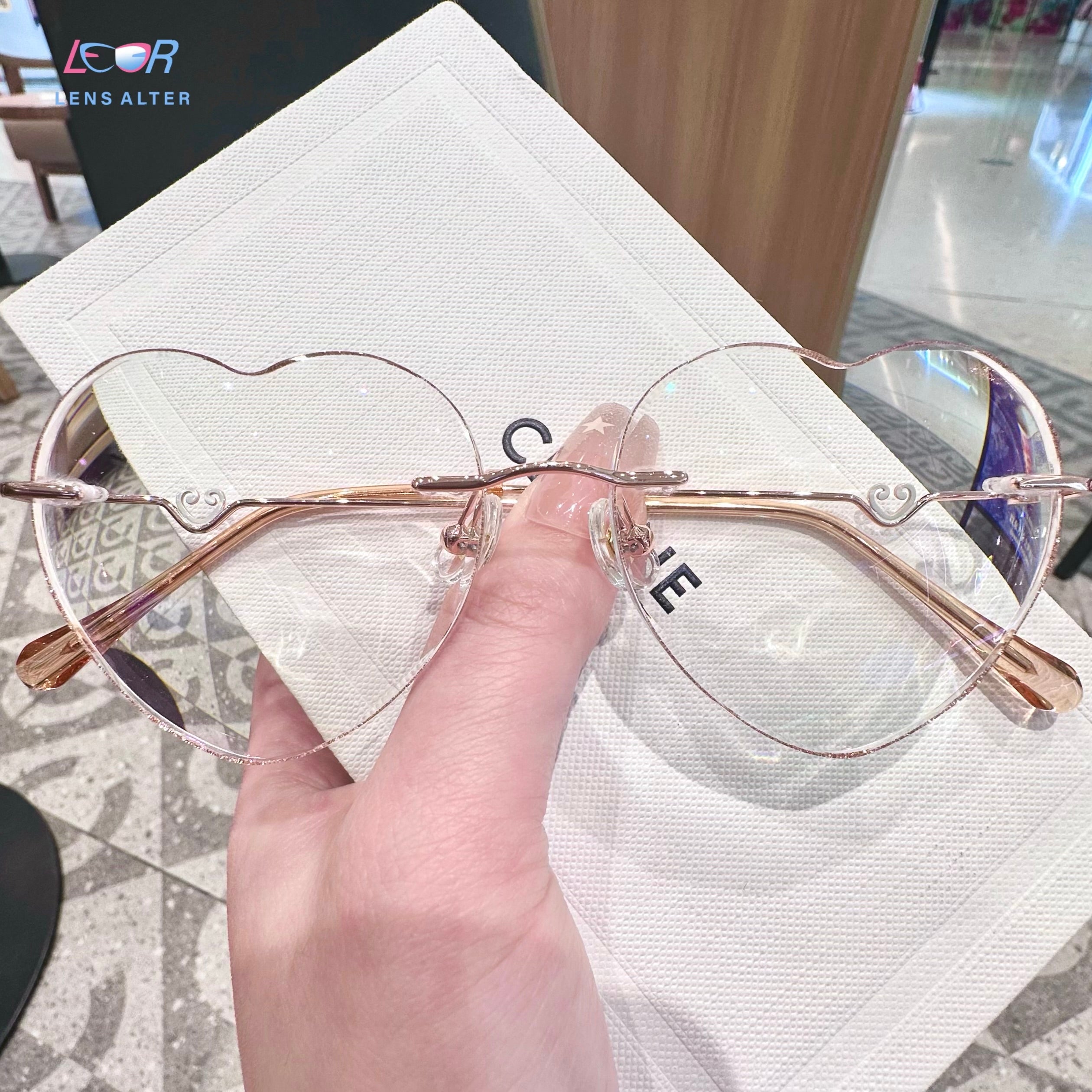 Lovie Pink Heart Eyeglasses For Women | LensAlter.com – Lensalter